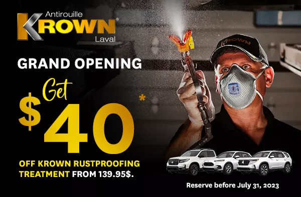The best rust protection in Laval | Krown Laval